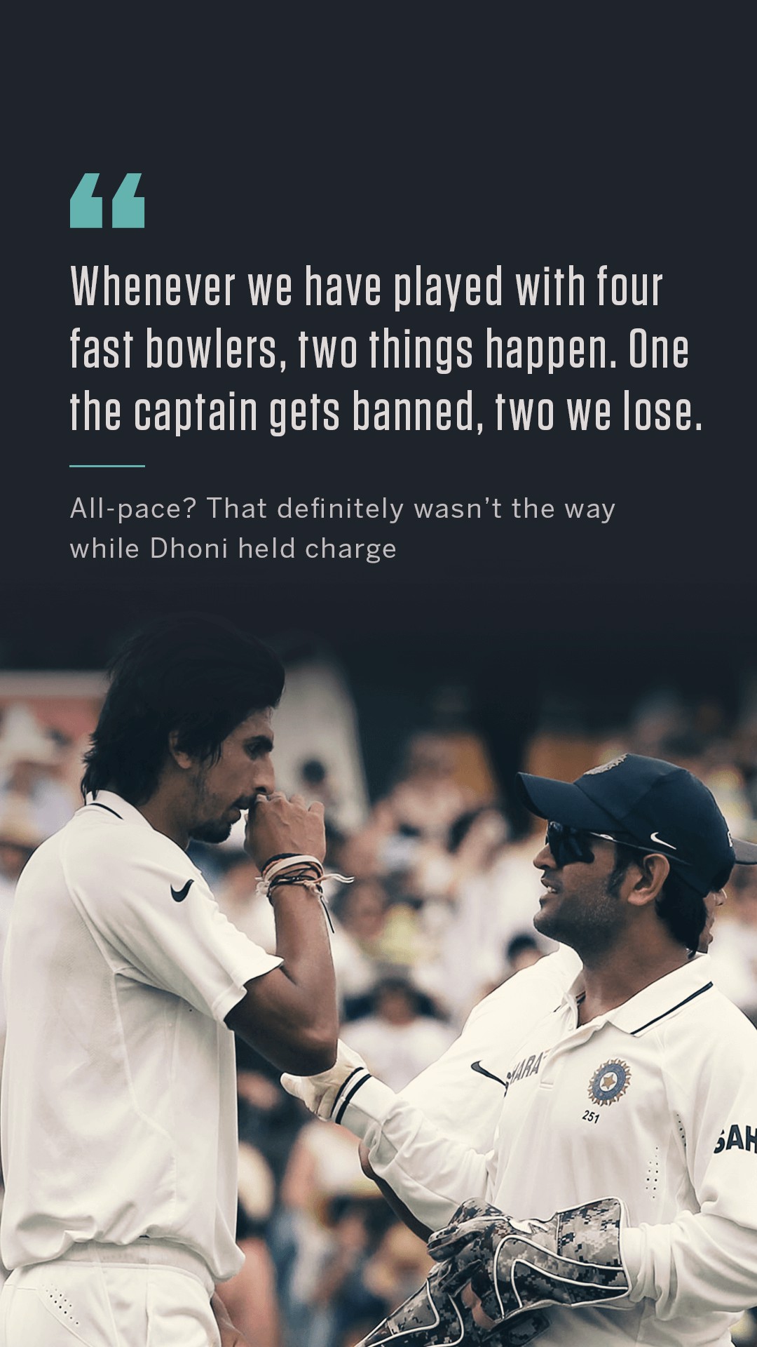 A look at memorable MS Dhoni statements over the years